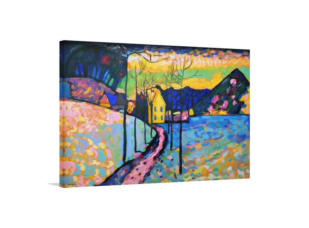Wassily Kandinsky - Winter Landscape Hermitage Canvas Art, Landscape ...