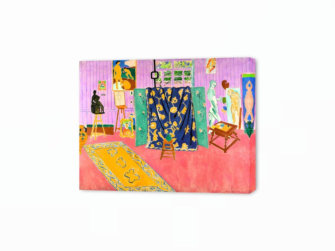 Henri Matisse - the Pink Studio Canvas Art, Modern Fauvism Wall Decor ...