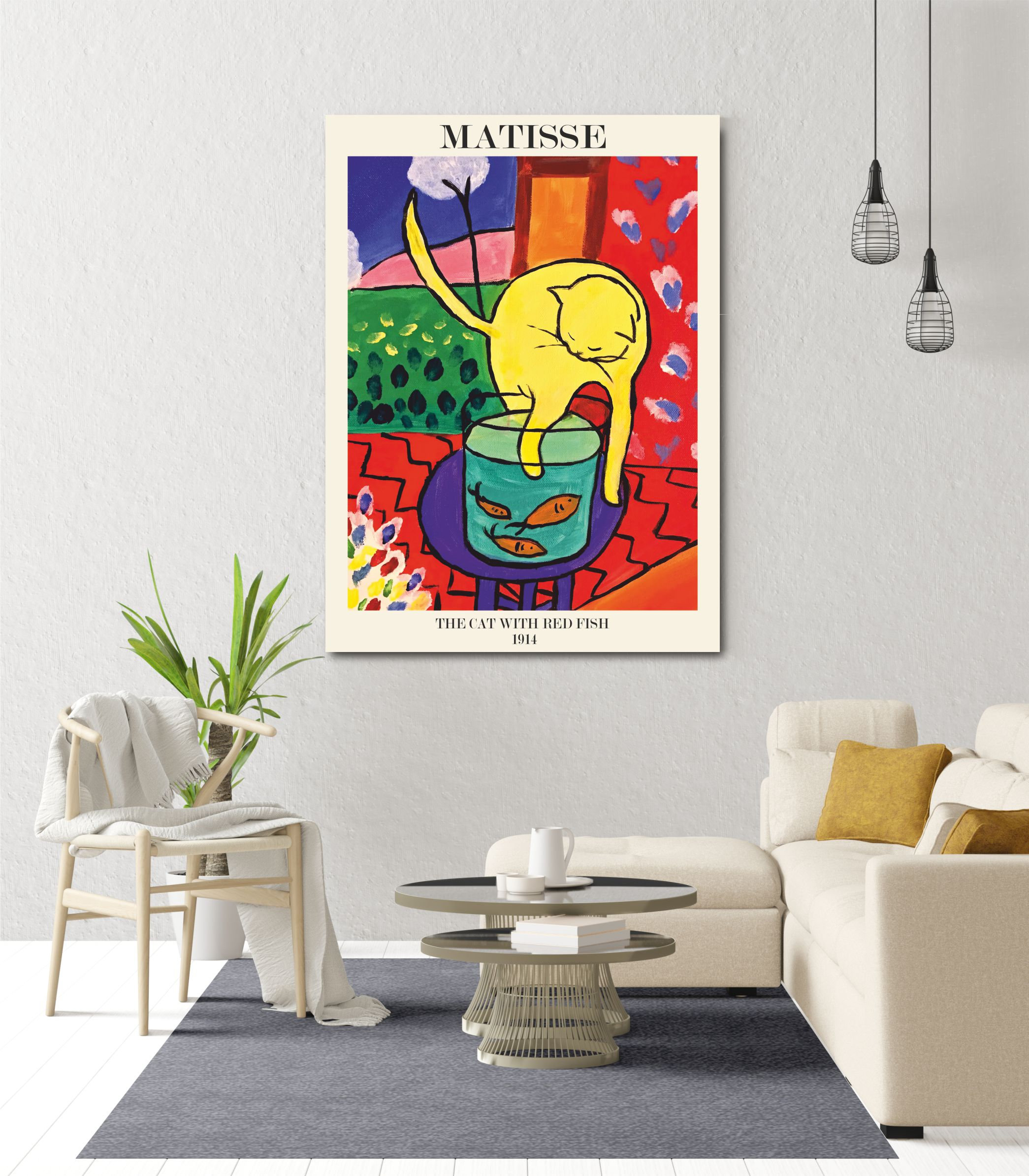 Henri Matisse the Cat With Red Fish 1914 Canvas Art Matisse - Etsy