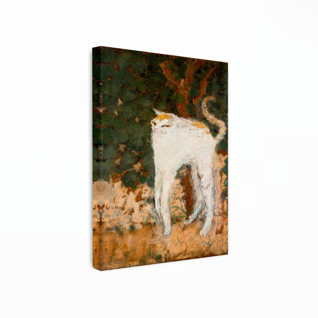 Pierre Bonnard - the White Cat Canvas Art Print: Animal Home Wall Decor ...