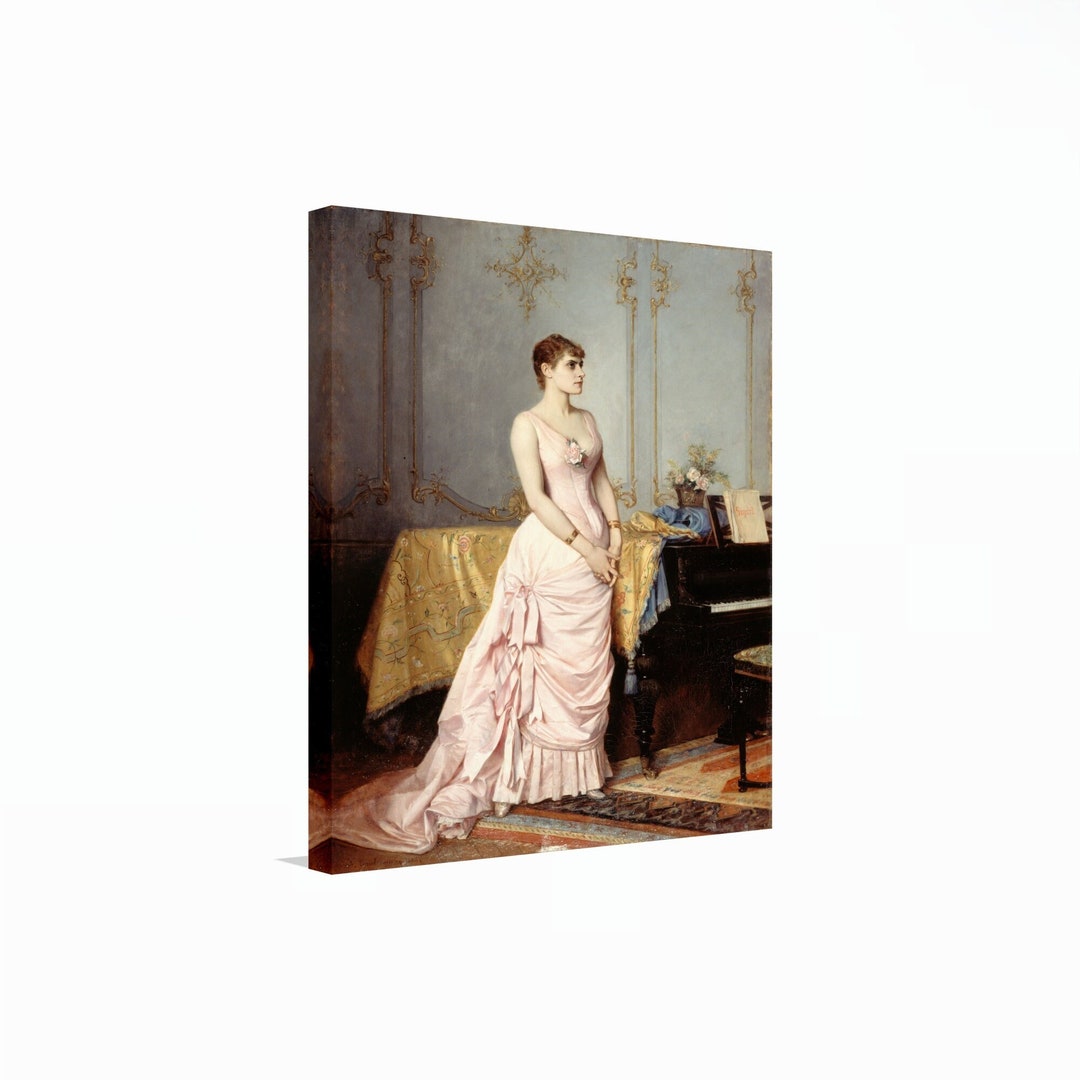 Rose Caron by Auguste Toulmouche Canvas Art, Victorian Era, Woman Wall ...