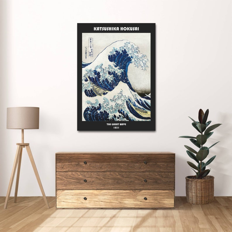Katsushika Hokusai - the Great Wave Canvas Print, Hokusai Canvas ...