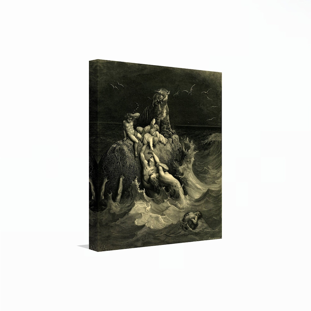 The Deluge (1866) by Gustave Doré Canvas Art, the Holy Bible, Religious ...