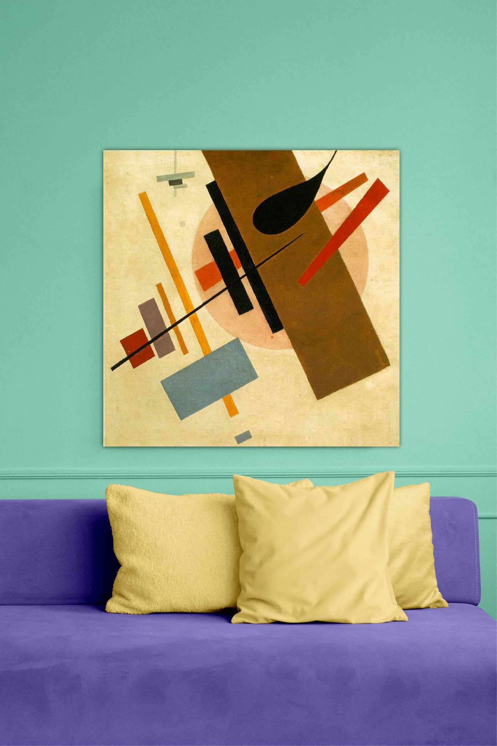 Malevich Supremus No. 55 Canvas Art: Abstract Suprematist Decor - Etsy