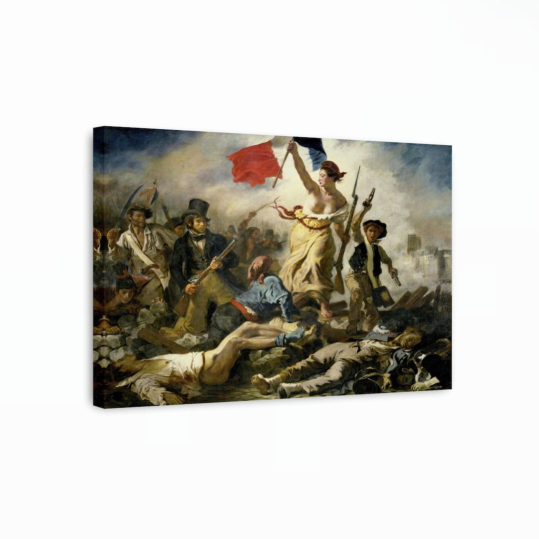 Liberty Leading the People Canvas Print: Delacroix Famous Painting ...