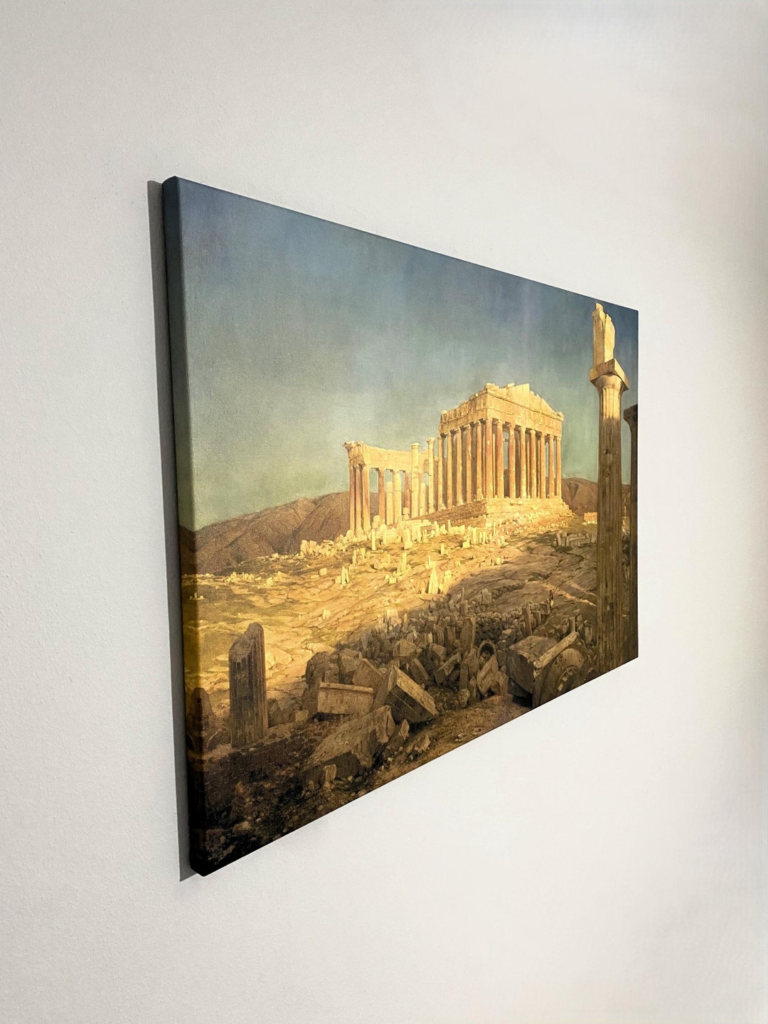 The Parthenon 1871 Canvas Wall Art, Frederic Edwin Church Architecture ...
