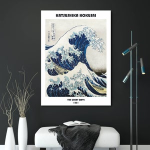 Katsushika Hokusai - the Great Wave Canvas Print, Hokusai Canvas ...