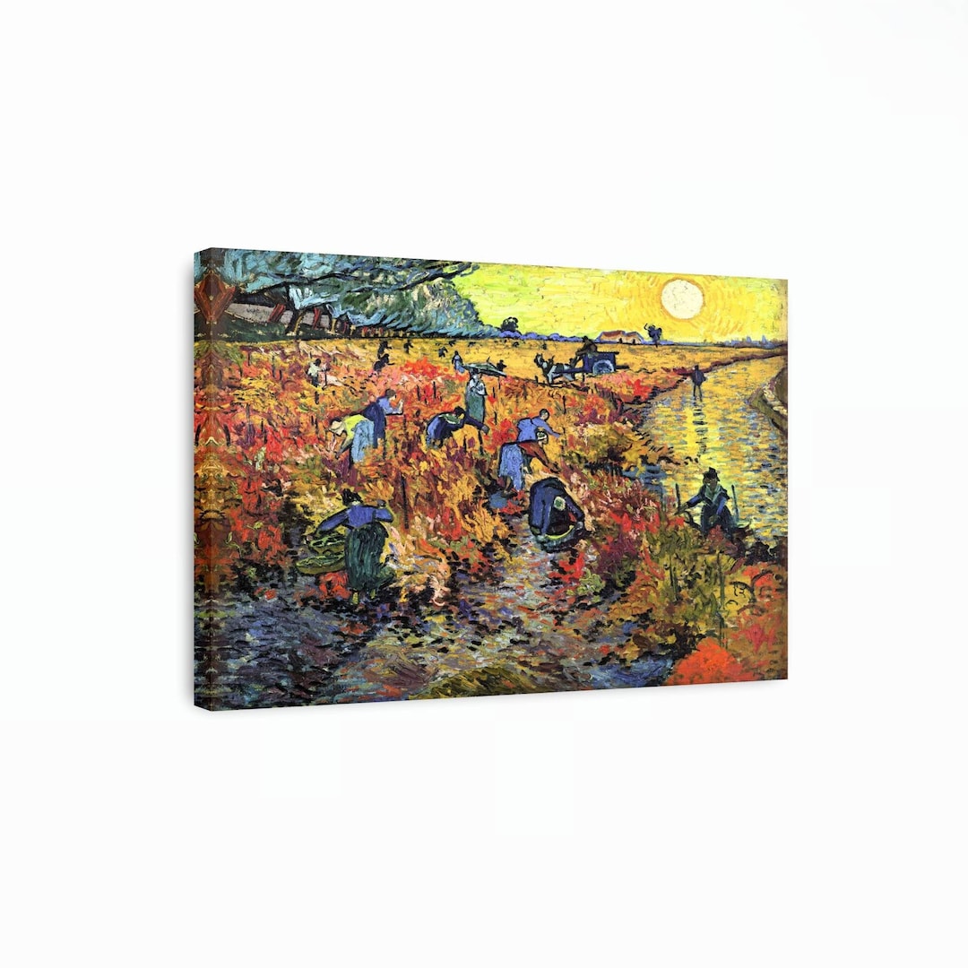 Van Gogh - the Red Vineyard (1888) Canvas Art, Impressionism Art ...