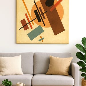 Malevich Supremus No. 55 Canvas Art: Abstract Suprematist Decor - Etsy