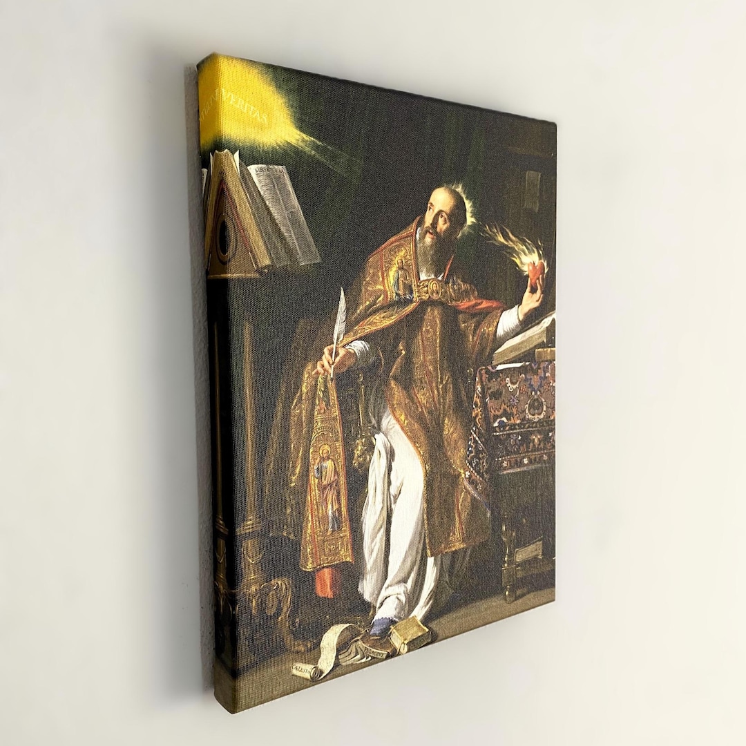 Saint Augustine by Philippe De Champaigne Canvas Art, Augustine of ...