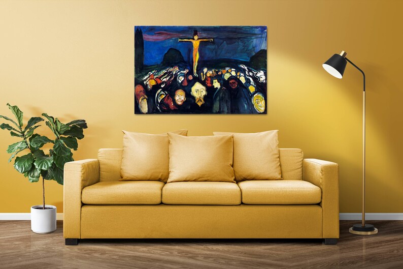 Edvard Munch - Golgotha Canvas Print: Expressionism Christian Art - Etsy