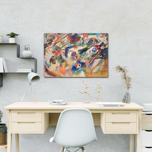 Kandinsky Abstract Canvas Art: Colorful Famous Artwork Reproduction - Etsy