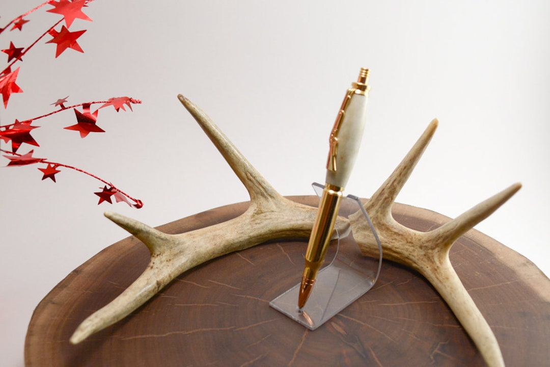 Bullet Deer Antler Ball Point Pen - Etsy