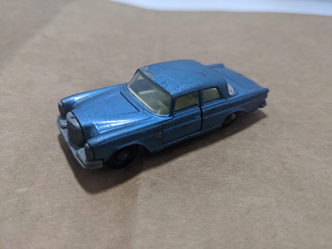 Vintage 1968 Matchbox No 46 - Blue Mercedes 300 SE - Good Condition - Etsy
