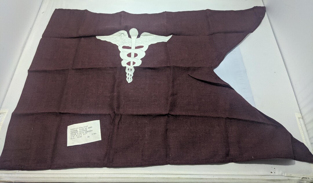 Original Vintage Guidon Type II Army Medical Service Flag -great ...