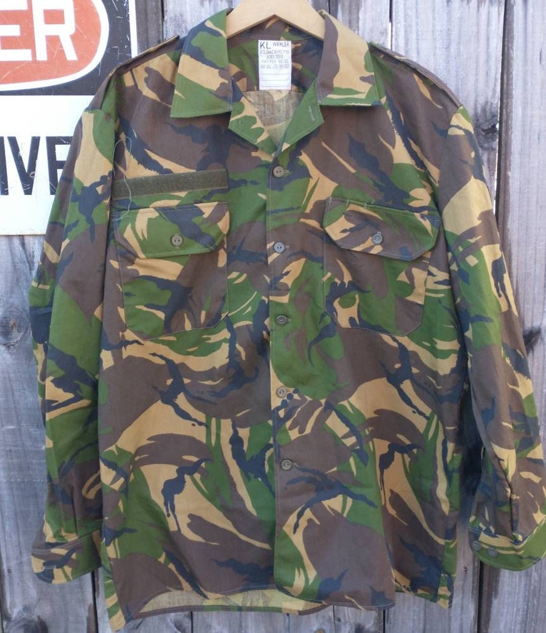 Vintage 1992 Netherlands Military Fatigue Camouflage Shirt - Etsy
