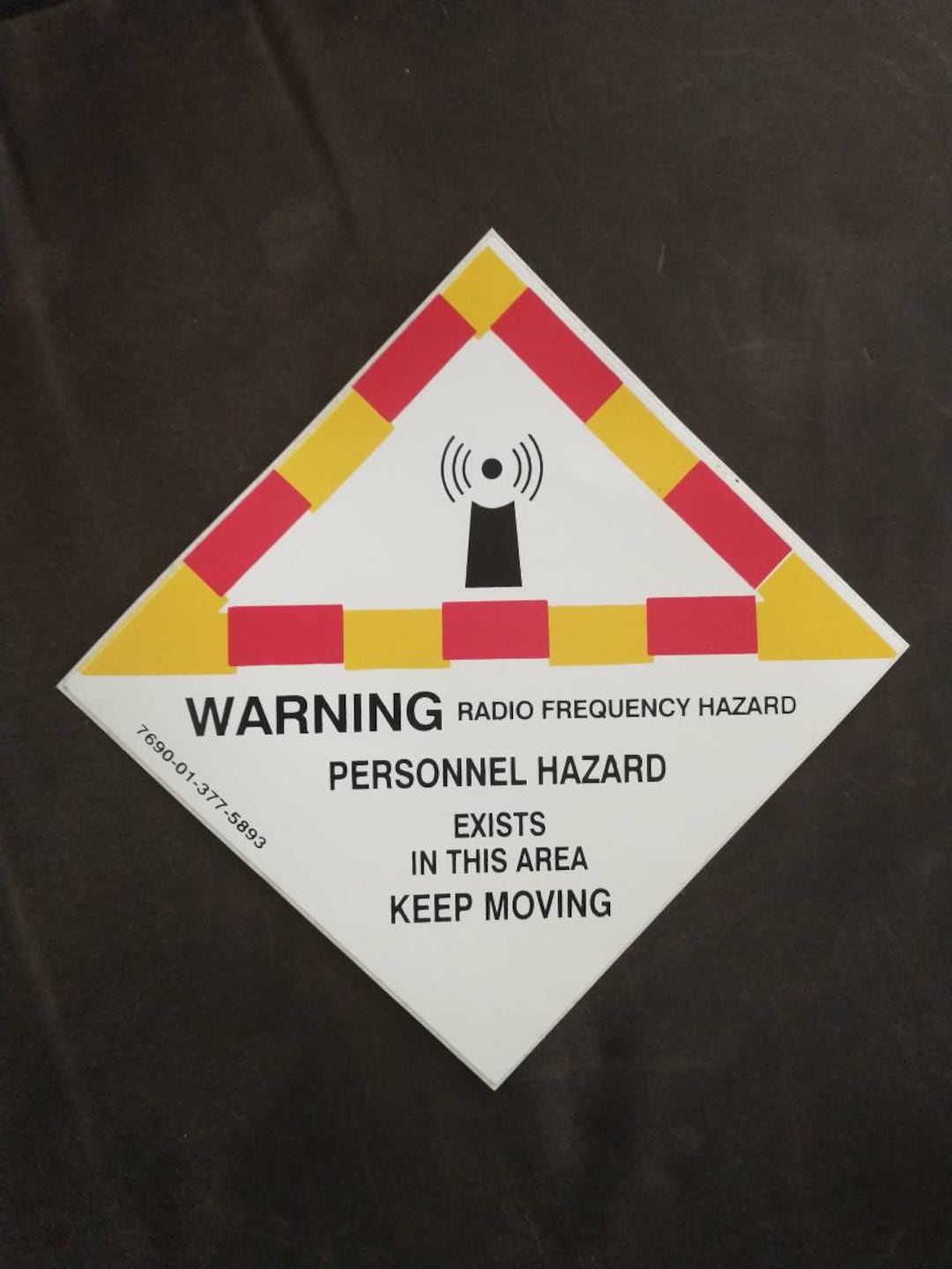 Vintage 2001 Warning Radio Frequency Hazard Sticker - Etsy