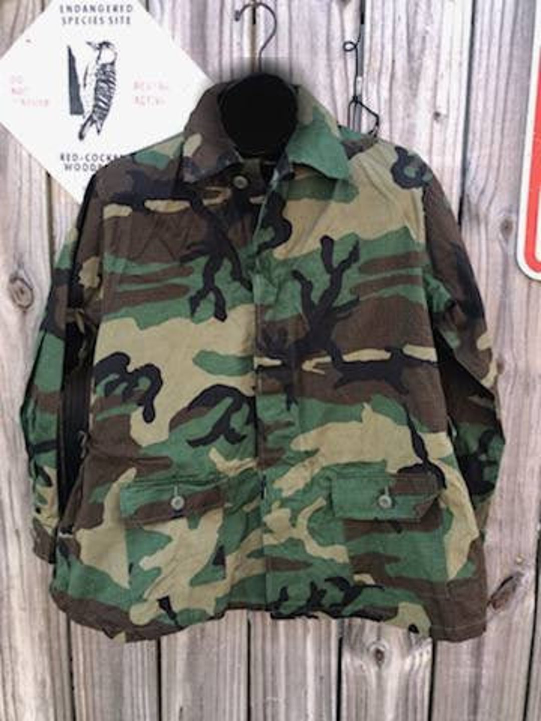 Maternity Utility Coat, Military Work Uniform, Woodland Camo, Long ...