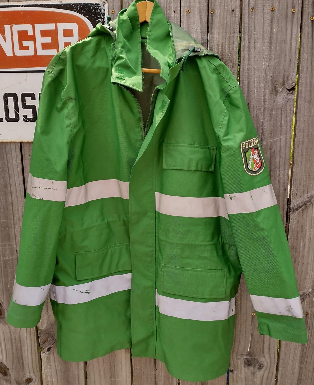 Original Vintage 2001 German Police Green Reflective Gortex - Etsy