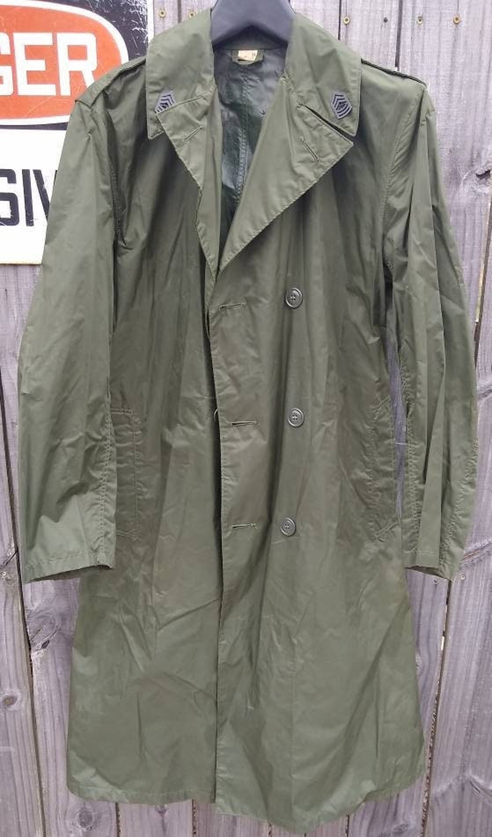 Vintage 1973 USMC Rain Coat With Master Sargent Insignia - Etsy