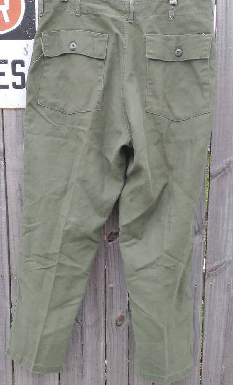 Original Authentic Vintage Sateen OG-107 Olive Drab Fatigue Pants in ...