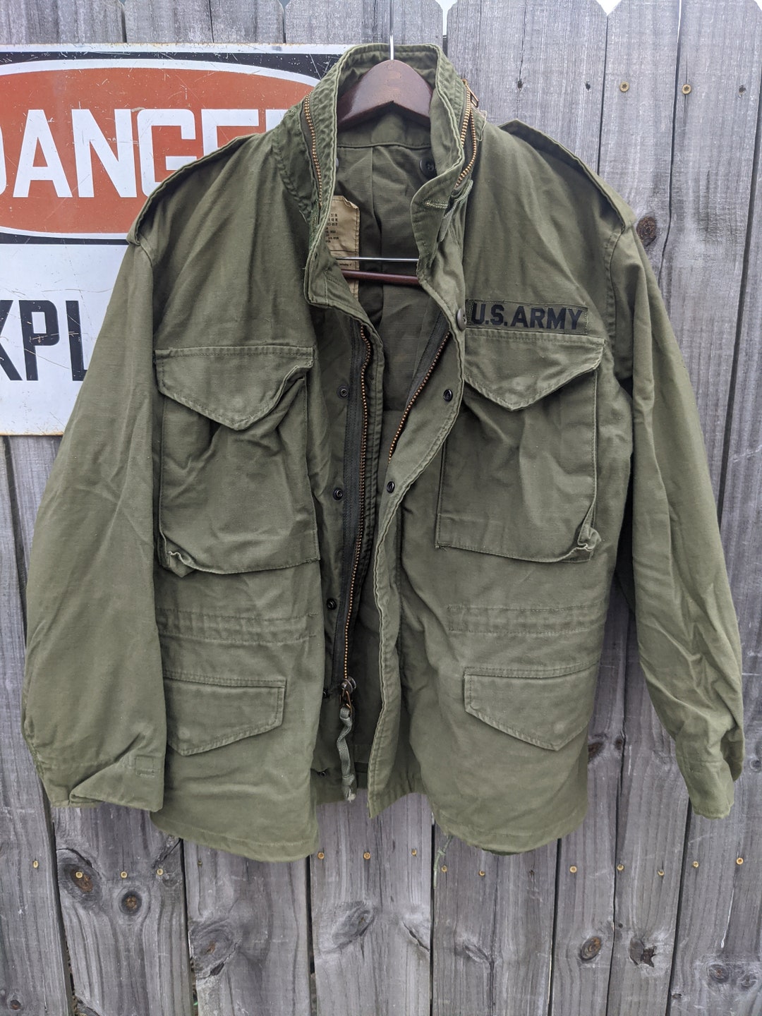 Vintage 1981 Original Cold Weather Field Jacket With Hood Great ...