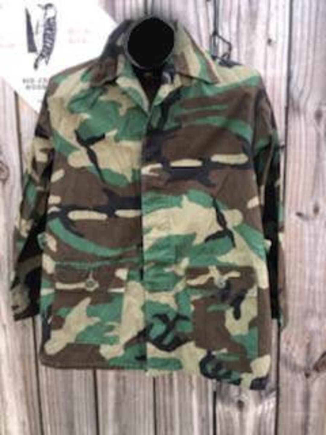 Maternity Utility Coat, Military Work Uniform, Woodland Camo, Long ...