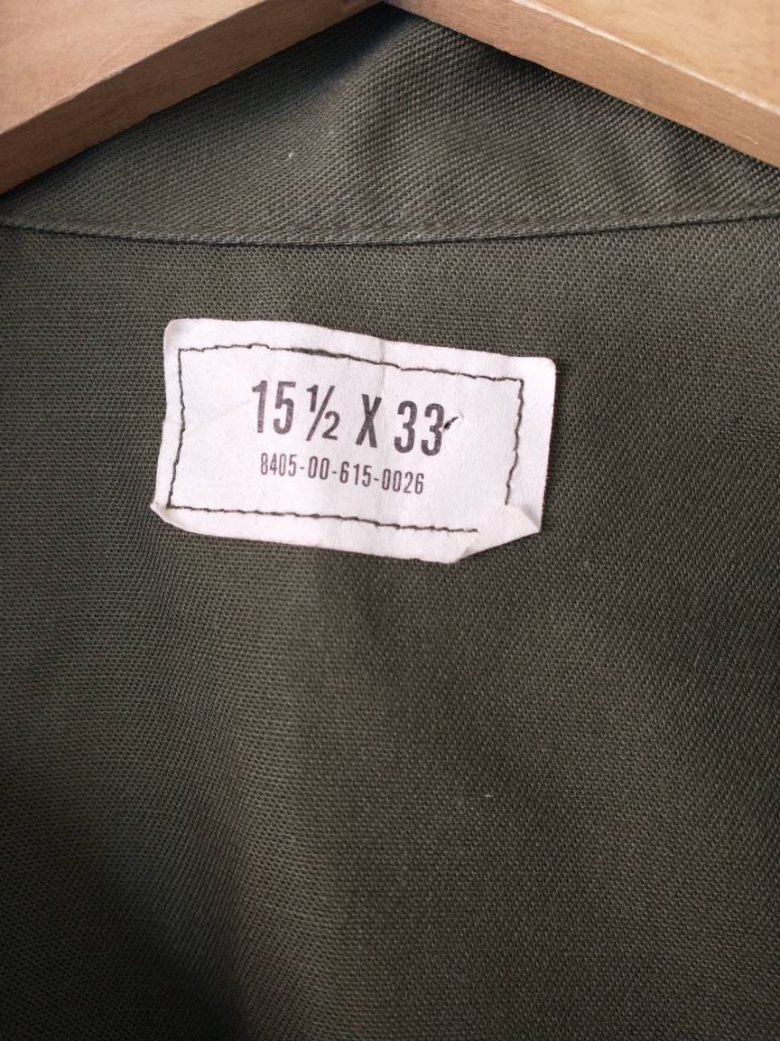 Vintage 1985 OG 507 USA Military Utility Dura Press Shirt - Etsy