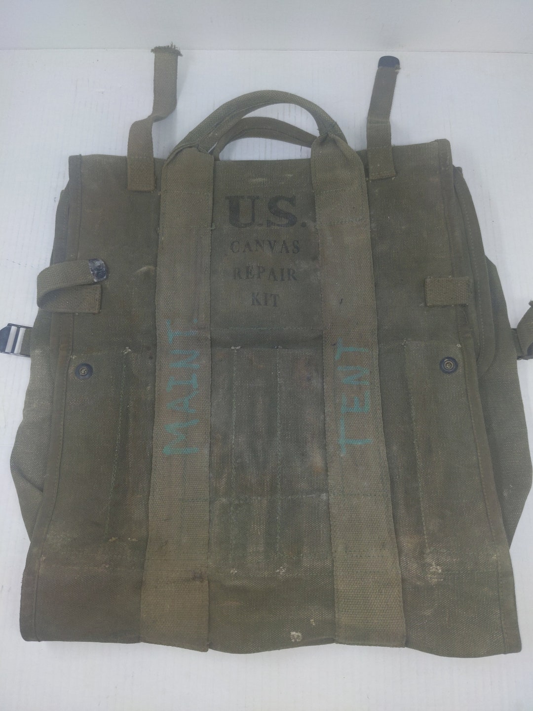 Vintage Original 1950 USA Military Canvas Repair Kit -no Tools Just ...
