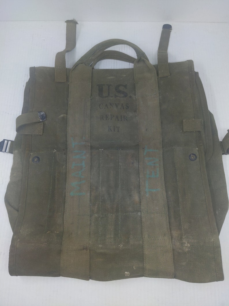 Vintage Original 1950 USA Military Canvas Repair Kit -no Tools Just ...