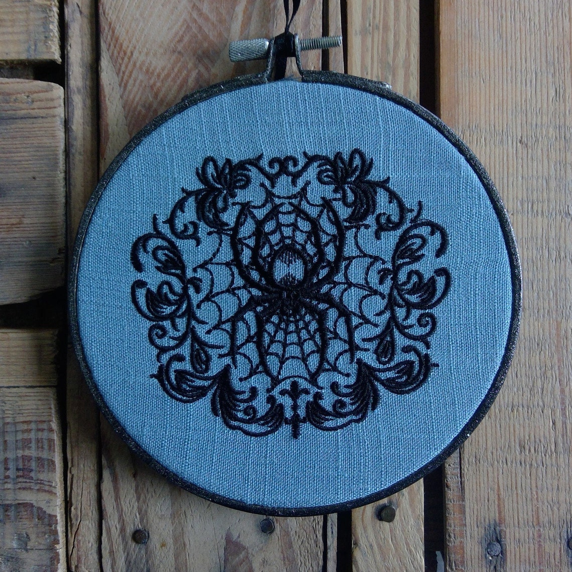 Decorative Embroidery Gothic Spider | Etsy