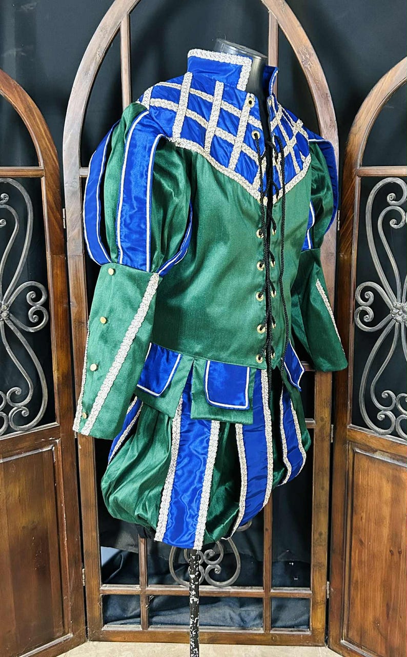 Mens Renaissance Doublet Ensemble - New, One-of-a-kind, Size Medium ...