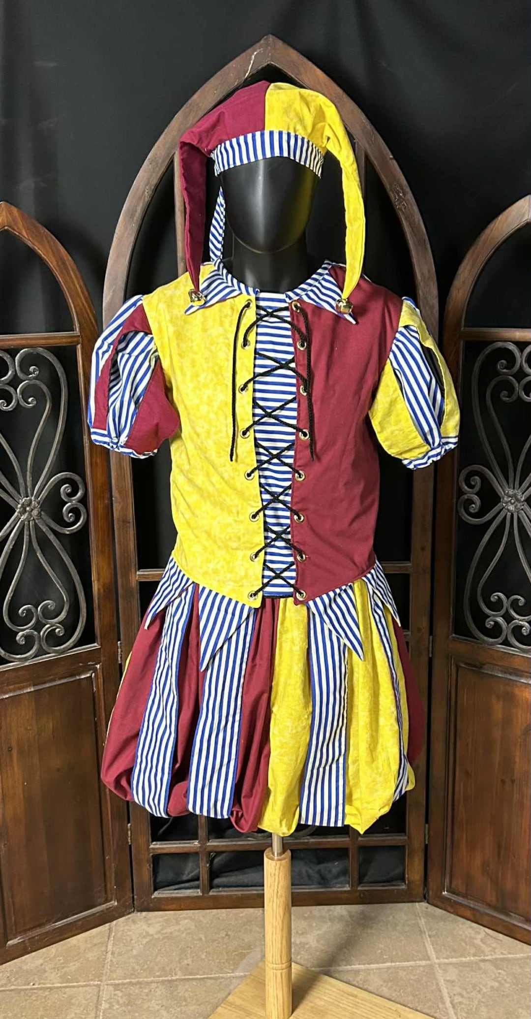 RENAISSANCE JESTER Costume - Renaissance Faire, Masquerade, Carnival ...