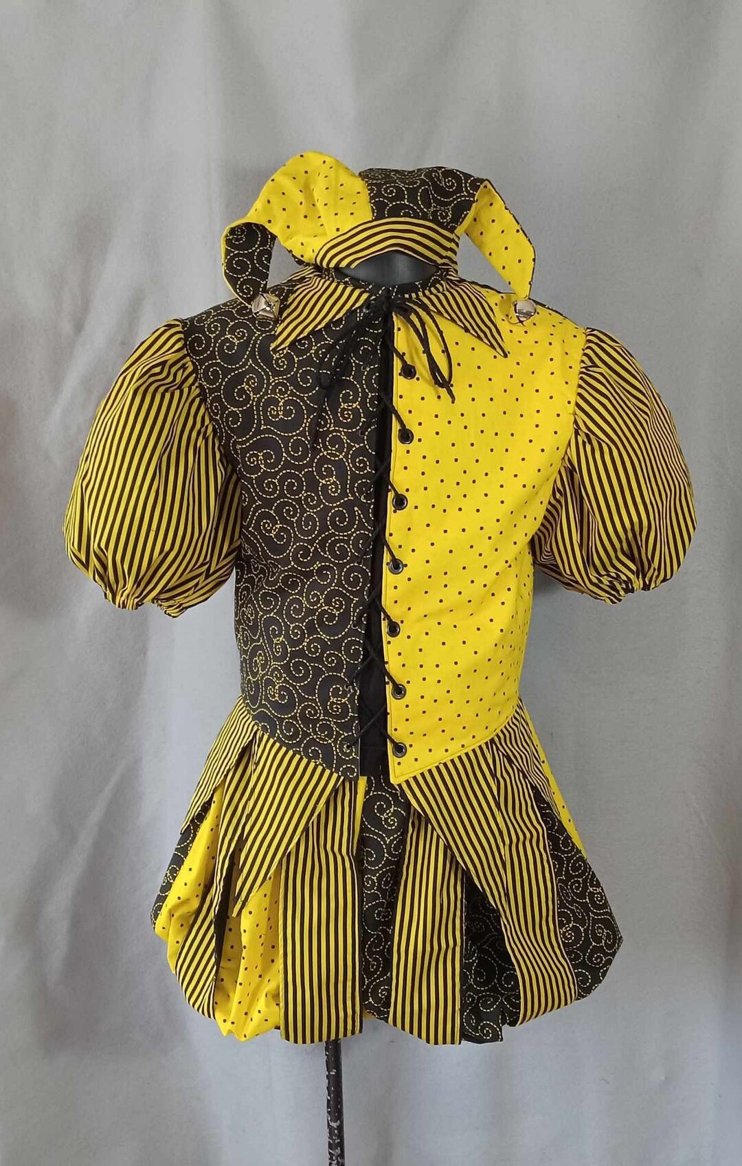 NEW, Youth Size Renaissance Jester Costume, Bright Cotton Fabrics, - Etsy
