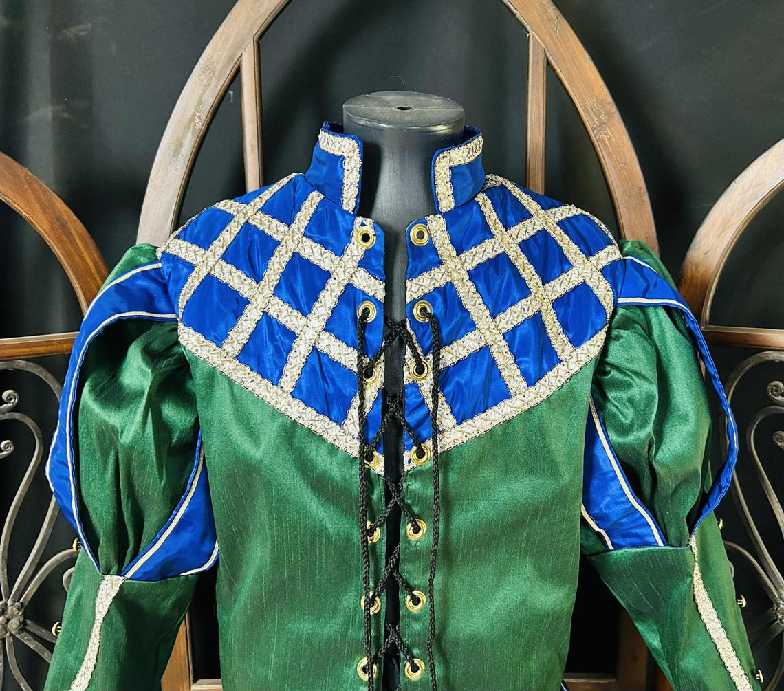 Mens Renaissance Doublet Ensemble - New, One-of-a-kind, Size Medium ...