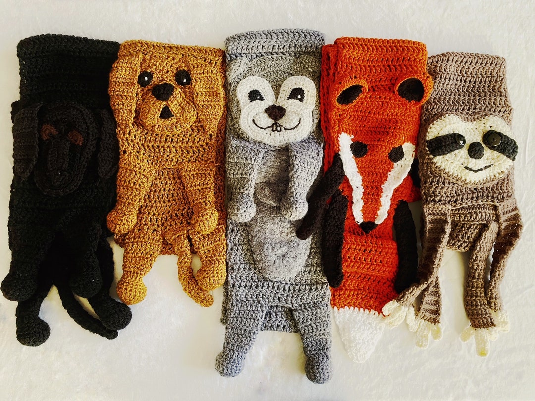 Custom Animal Crochet Scarf - Etsy