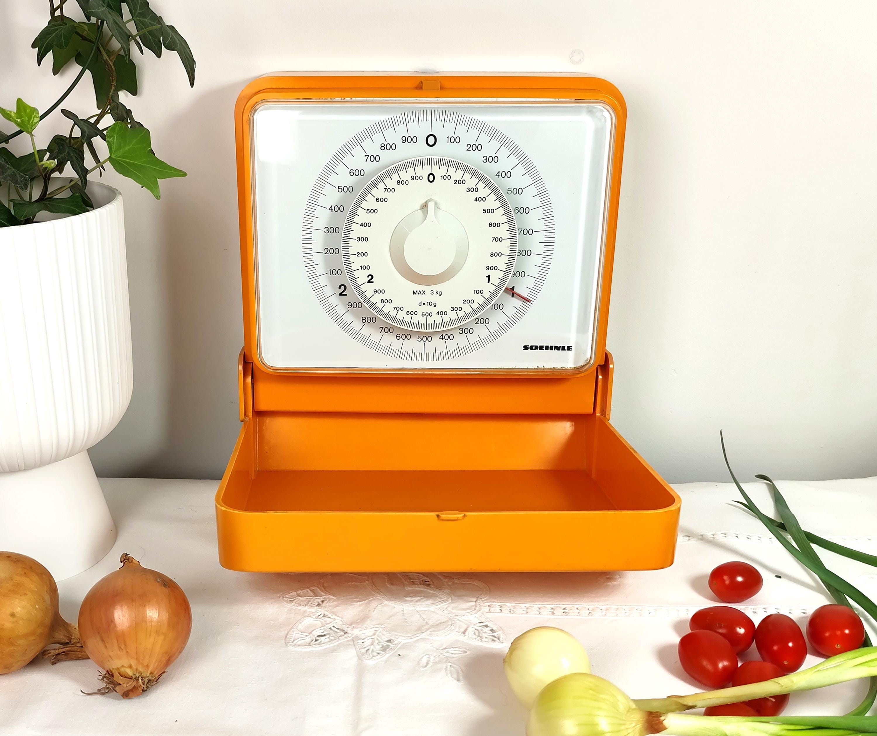 SOEHNLE Kitchen Scale, Retro Wall Kitchen Scale, Orange Made in Germany ...