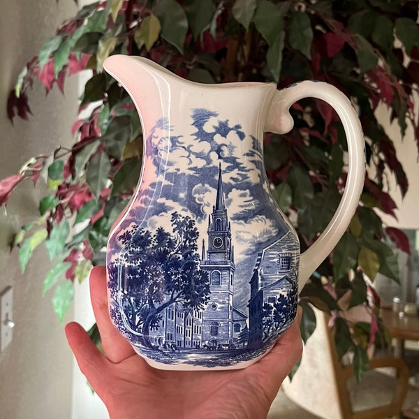 Liberty Blue Historical Colonial Scenes - Etsy