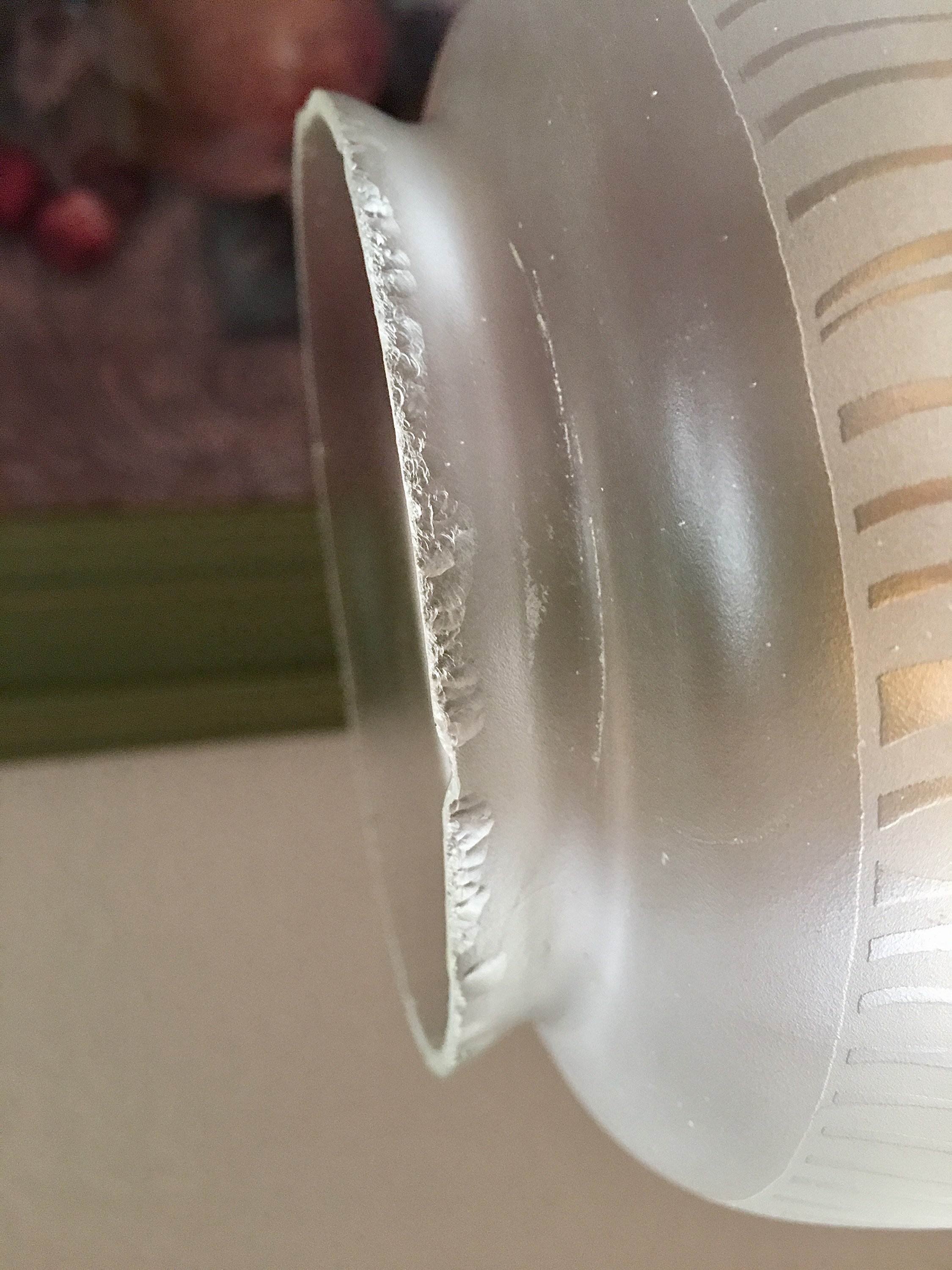 Vintage VIANNE Satin ETCHED Glass Light SHADE Floral Design Victorian ...