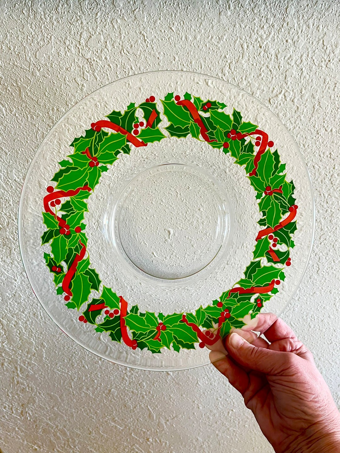 Vintage 1981 AVON Serving PLATTER Christmas HOLIDAY Hostess Collection ...