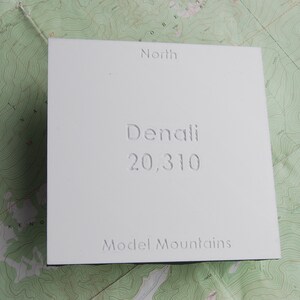 Denali Model - 3D Printed Mountain Topo Map Artwork - Seven Summits ...