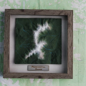 3D Printed Presidential Range Topographic Model - Etsy