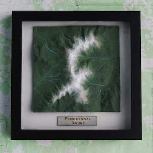 3D Printed Presidential Range Topographic Model - Etsy