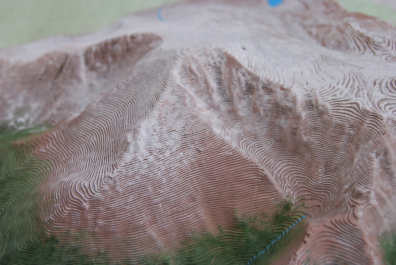 Pikes Peak Model Colorado 14er Topo Map 3D Printed Front - Etsy