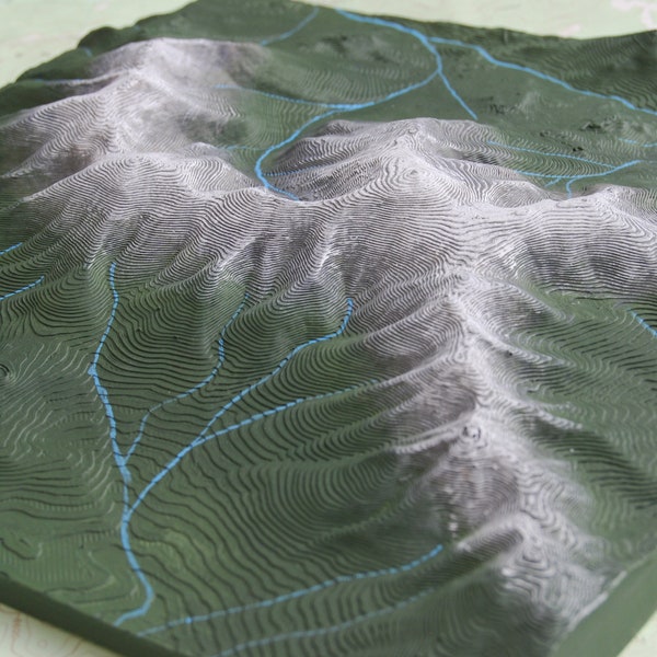 3d Topographic Map White Mountains - Etsy