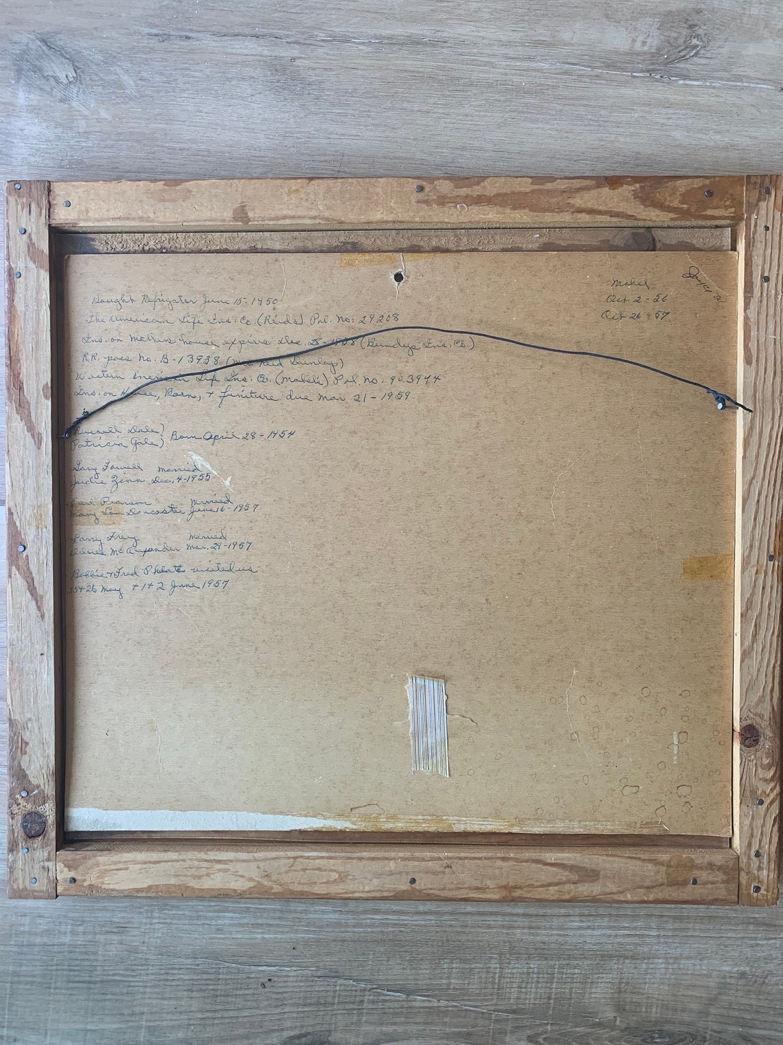 1957 Dancing Lesson Calendar Print Framed the Atchison, Topeka and ...
