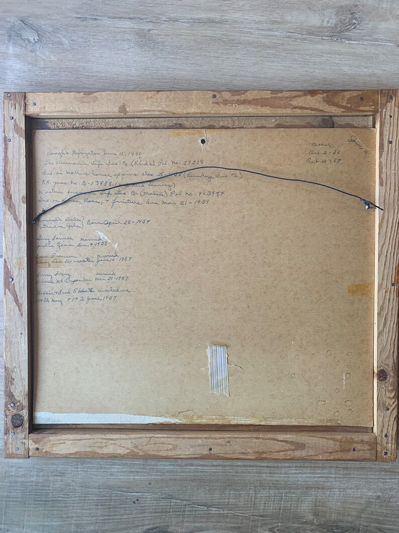 1957 Dancing Lesson Calendar Print Framed the Atchison, Topeka and ...