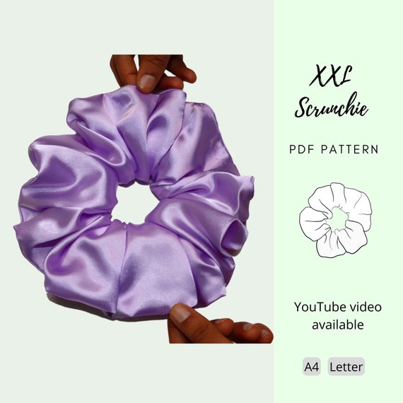 XXL Scrunchie PDF Pattern Over Sized Scrunchie Pdf Pattern - Etsy