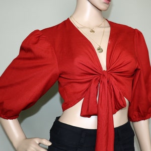 Women Front Knot Top Sewing Digital PDF Pattern | Crop Top Digital ...