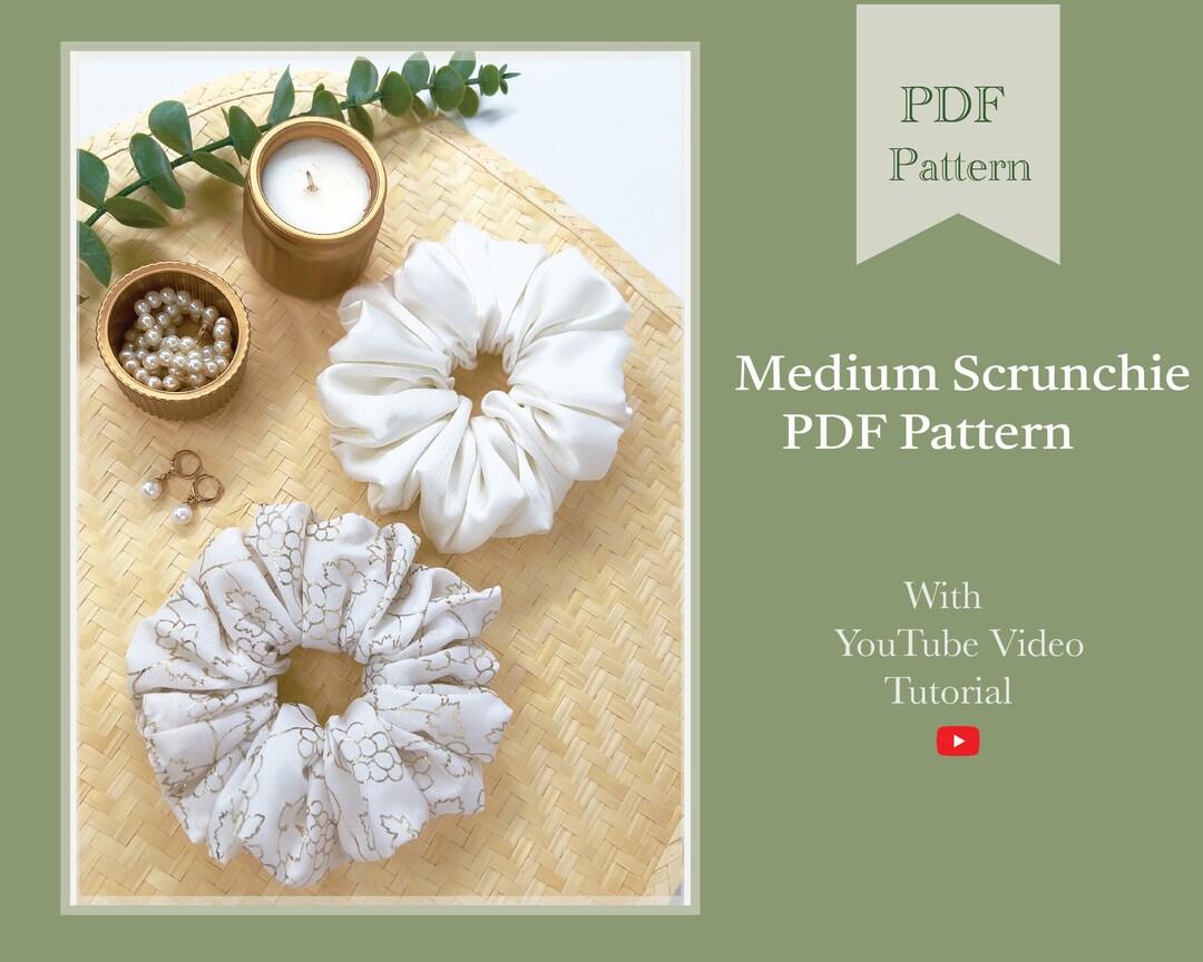 Scrunchie Sewing Pattern | Hair Band DIY (PDF Pattern) - Etsy